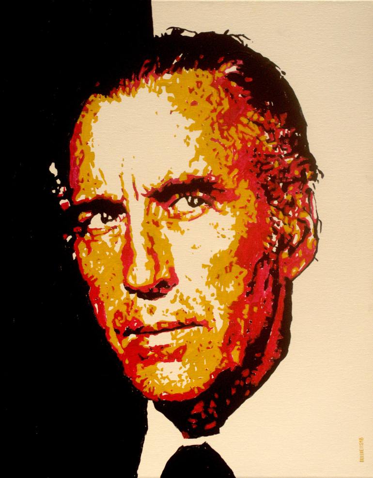 Christopher Lee Painting by Marcus Wells | Saatchi Art