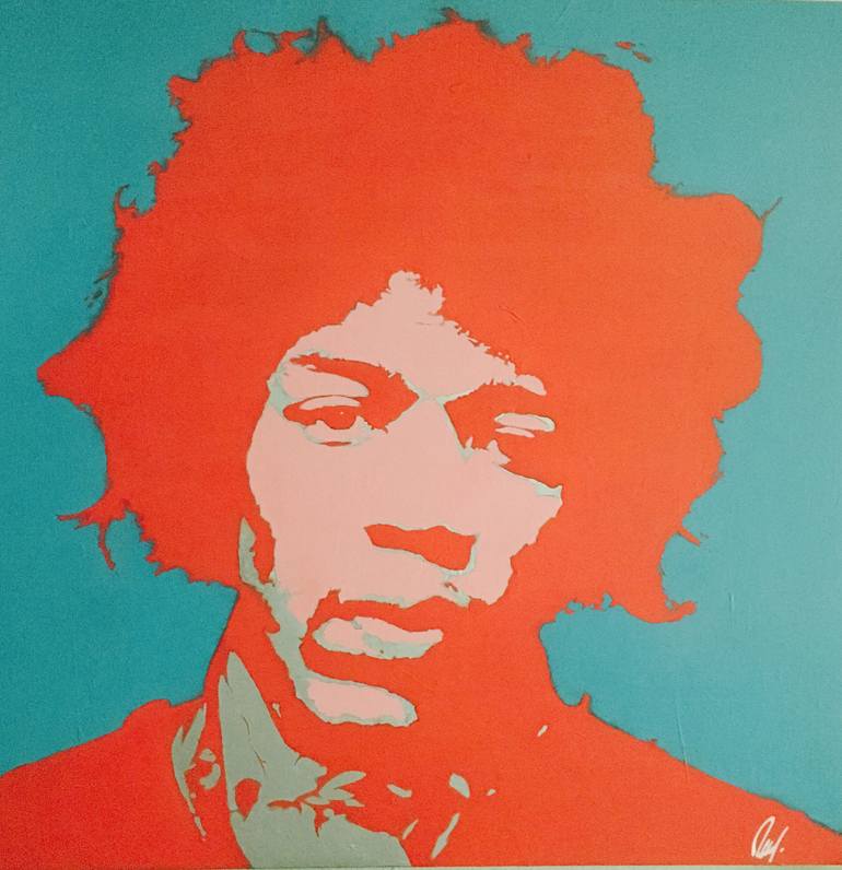 Jimi Hendrix Painting by Ray Martinez | Saatchi Art
