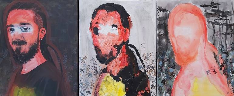 Mihai/ The fear Painting by mazarache oana | Saatchi Art