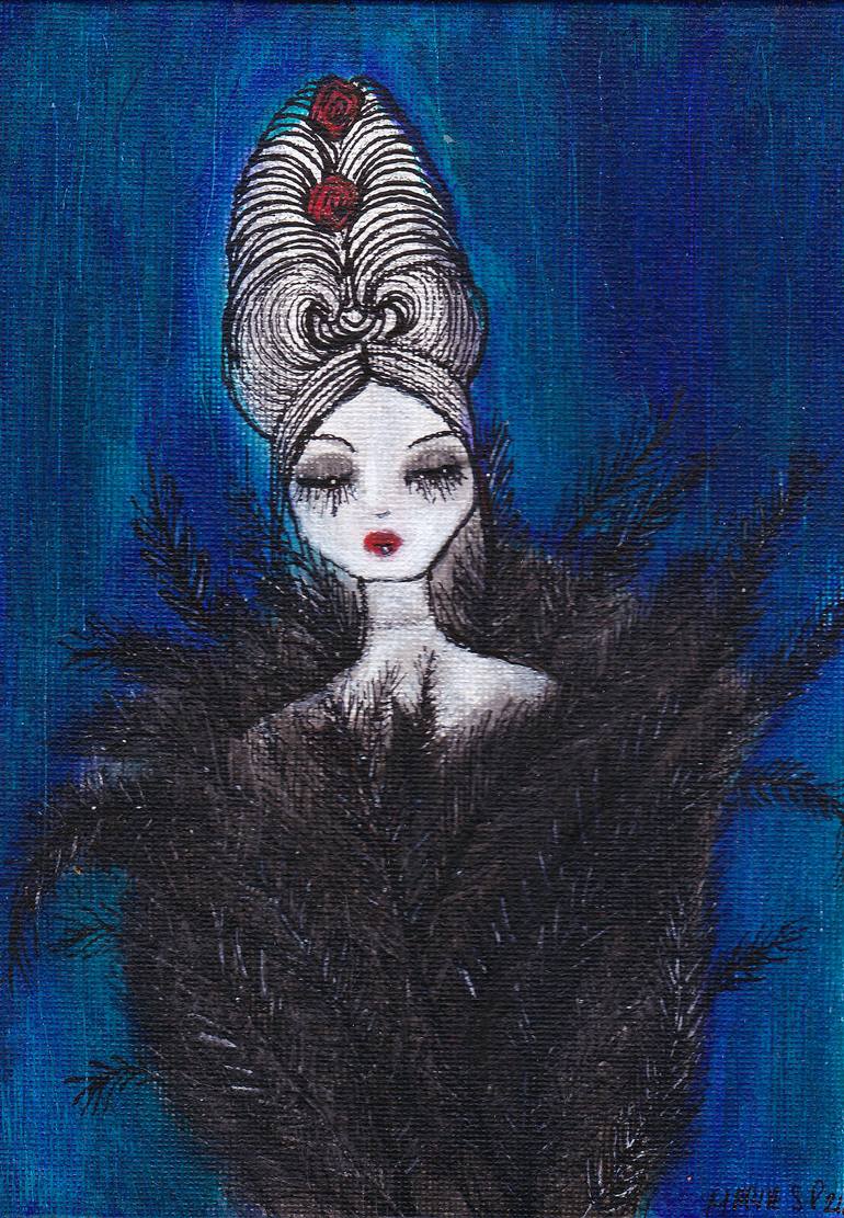 FEATHERS Painting by Maria Sara | Saatchi Art