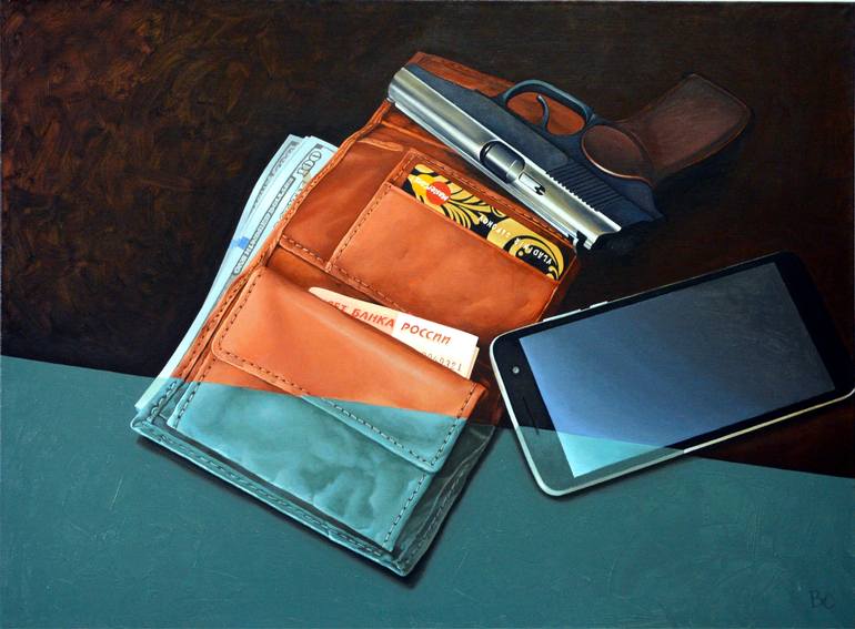 Wallet Painting by Vladimir Safonov | Saatchi Art