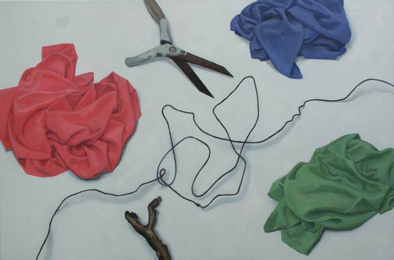 The Fates Painting by Biddy Peppin | Saatchi Art