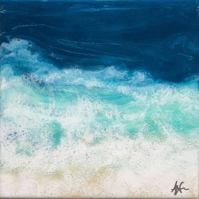 Sweet Shoreline Painting by Angie Evans | Saatchi Art