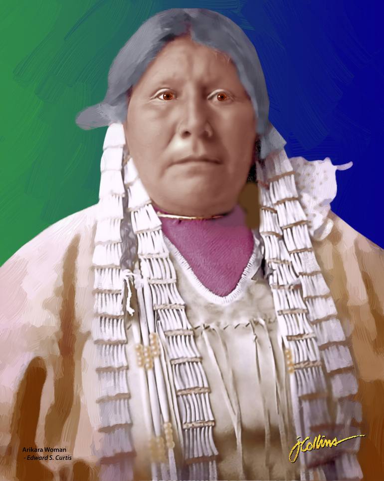 An Arikara Matron in the Late 19th Century Mixed Media by James Collins ...