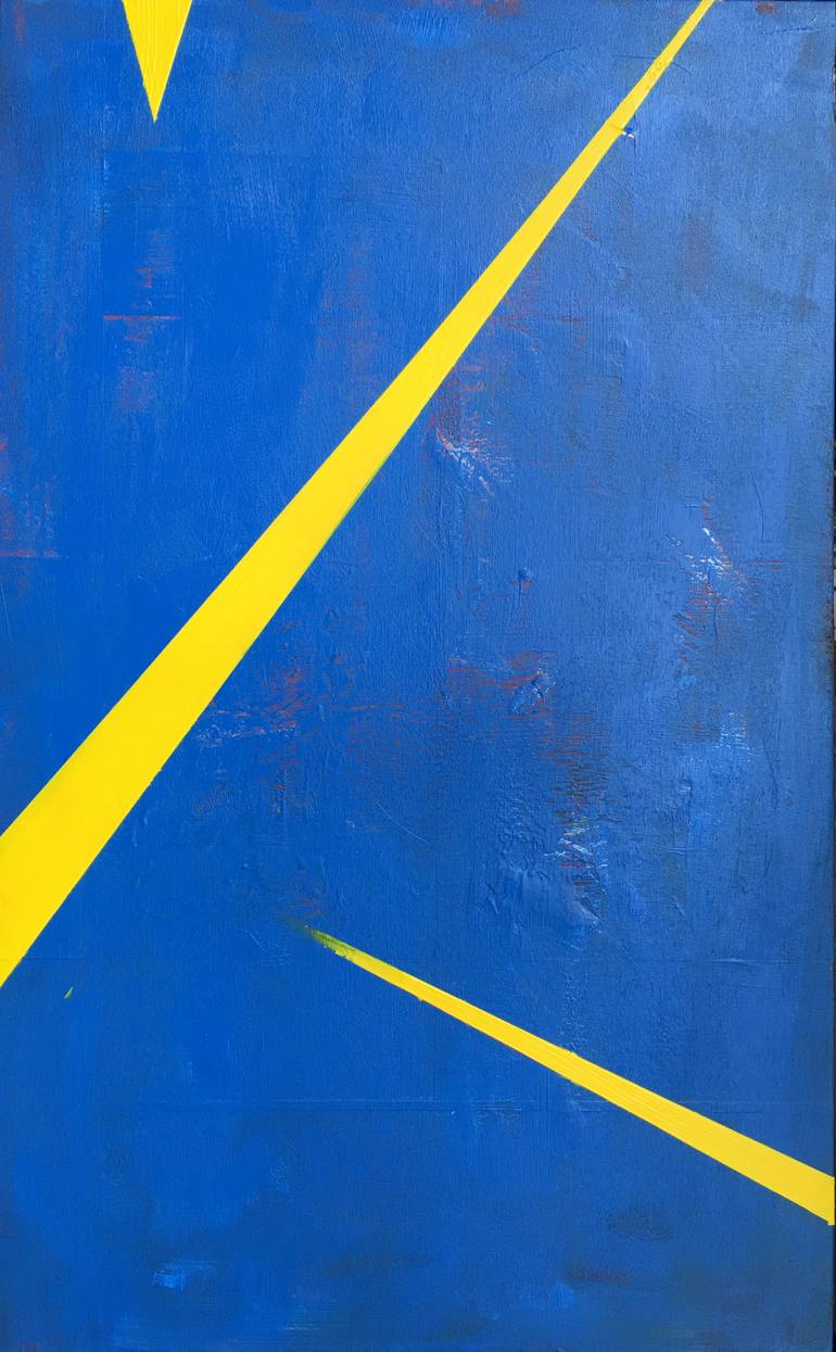 Fibonacci Abstract Yellow Painting by Timothy Coomer | Saatchi Art