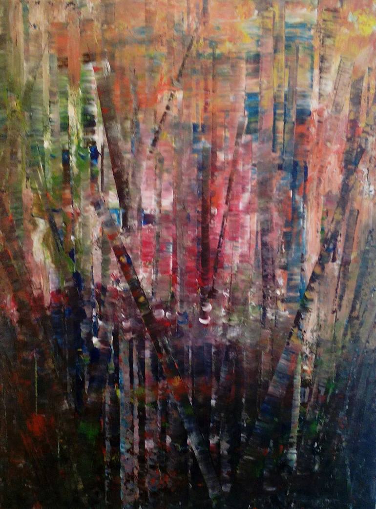 Deep in the forest Painting by Sibel Ek | Saatchi Art