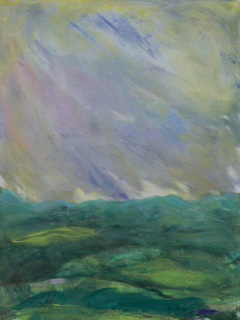 Dramatic Landscape Painting by April Jordan | Saatchi Art