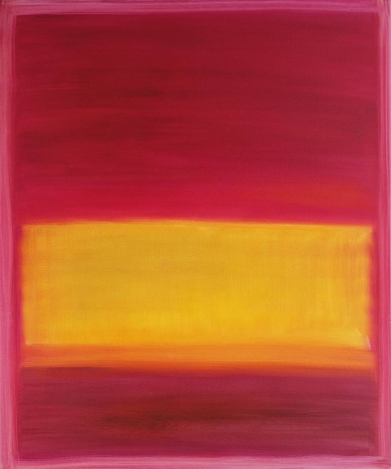 Giallo nel rosso Painting by Thia Path | Saatchi Art