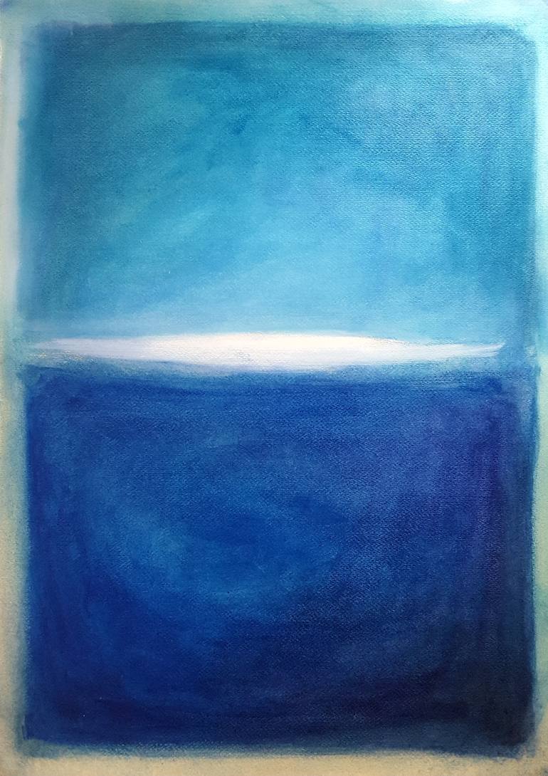 Blue and more blue Painting by Thia Path | Saatchi Art