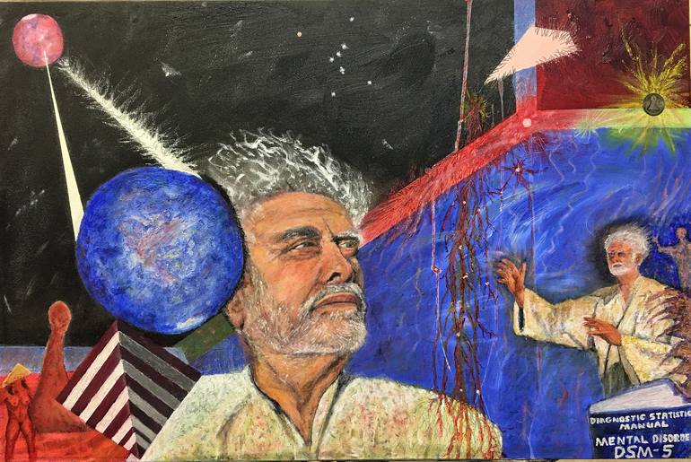 Vortex of the Mind Painting by Sanford Pomerantz | Saatchi Art