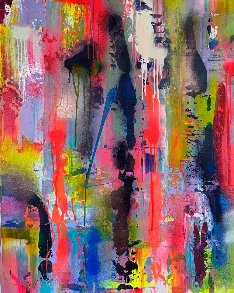 Crazy Waterfall Painting by Isabelle Stremme | Saatchi Art