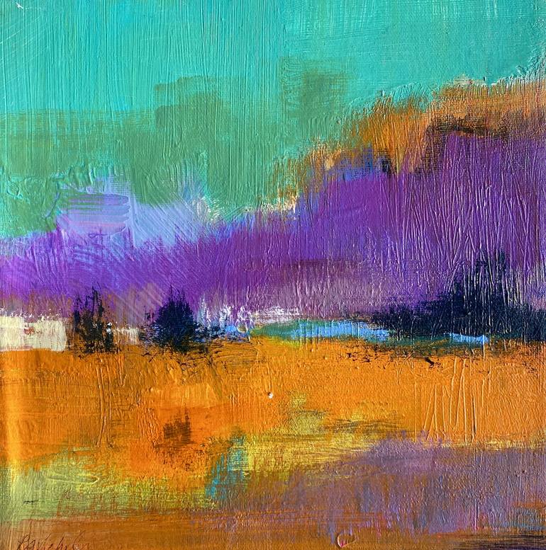 Foret Mauve Painting by Lucie Michel | Saatchi Art