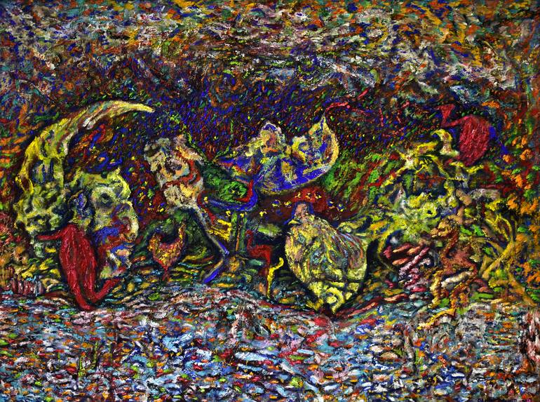 The Chicken Painting by Damian Bellotti | Saatchi Art