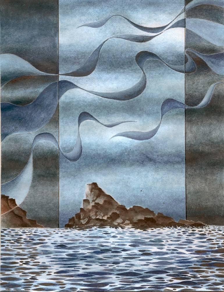 Ondulatory movement of the subconsious Painting by Nicolai Ignat ...