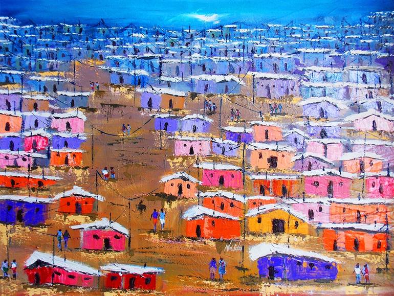 Glefe Painting by Theophilus Tetteh | Saatchi Art