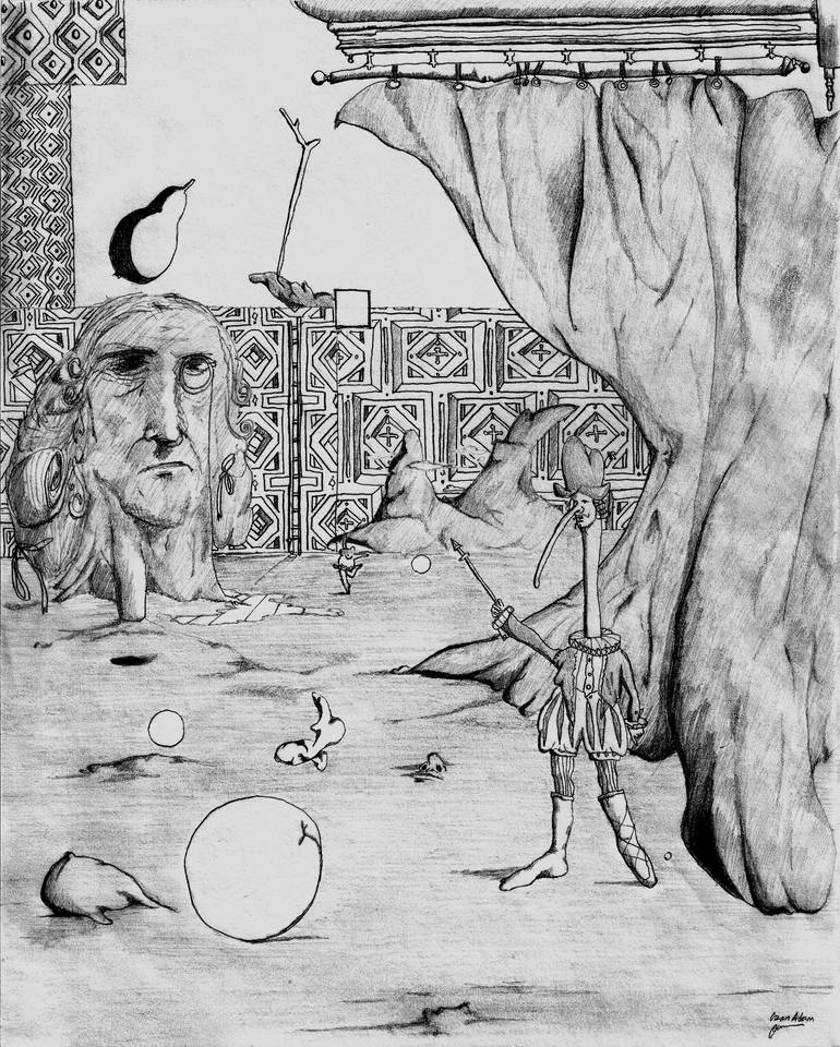 Stage Drawing by Ozan Adam | Saatchi Art