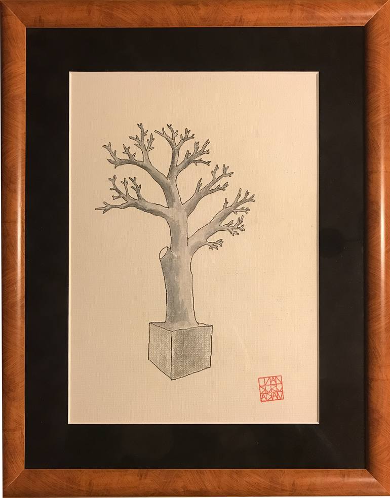 Beton Ağaç / Concrete Tree Painting by Ozan Adam | Saatchi Art