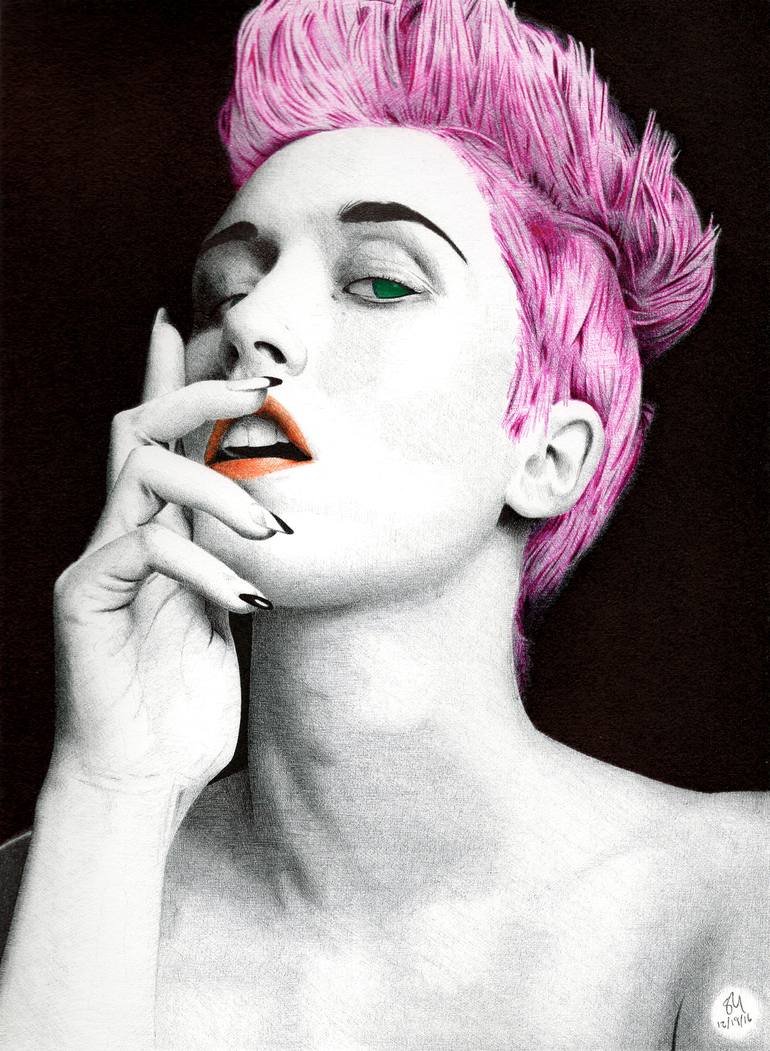 Lorena Garcia Drawing by Stephen Marts | Saatchi Art