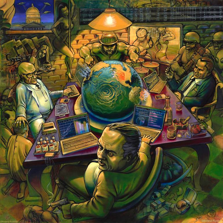 The God Squad Painting by Roland Ruocco | Saatchi Art