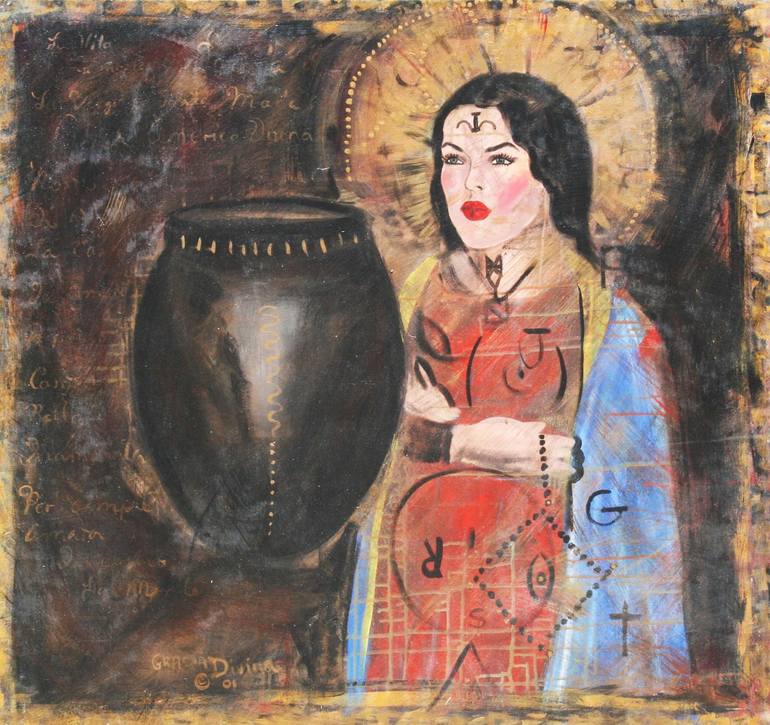 Magical Shaman Volva Ancient Sorcerer Painting by Grace Divine ...