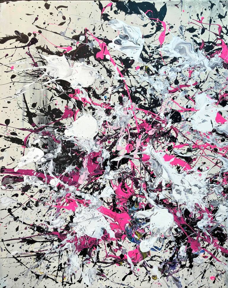 Pollock Study No.35 P1(2018) by Adam Zafrian, Jackson Pollock Drip ...