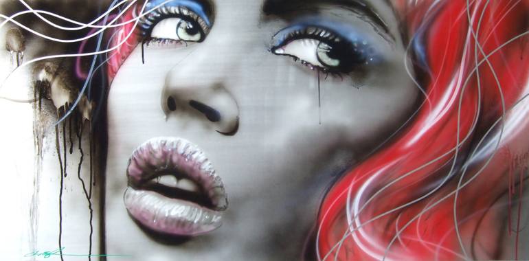 Bleeding Rose Painting by Christian Chapman Art | Saatchi Art