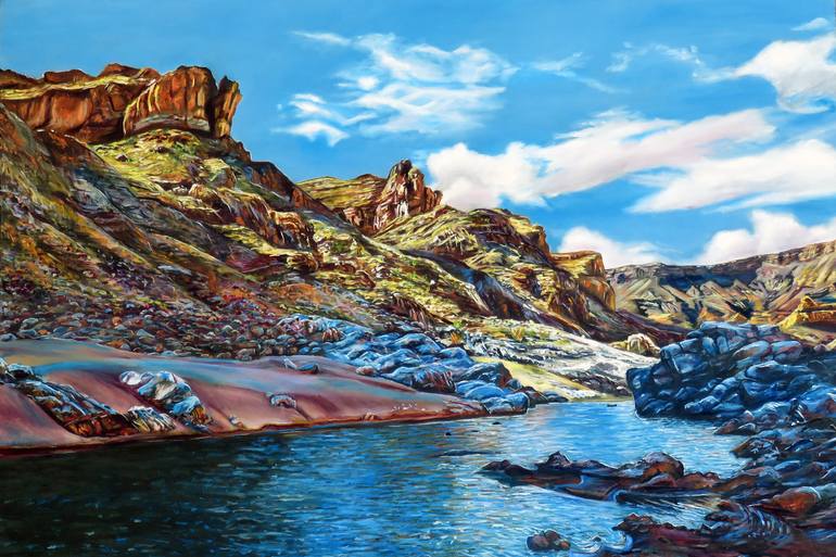 Fish River Painting by Tiaan Jordaan | Saatchi Art