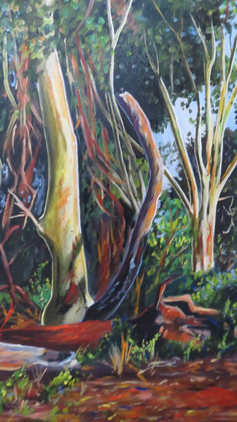 Fever Tree Landscape I Painting by Tiaan Jordaan | Saatchi Art