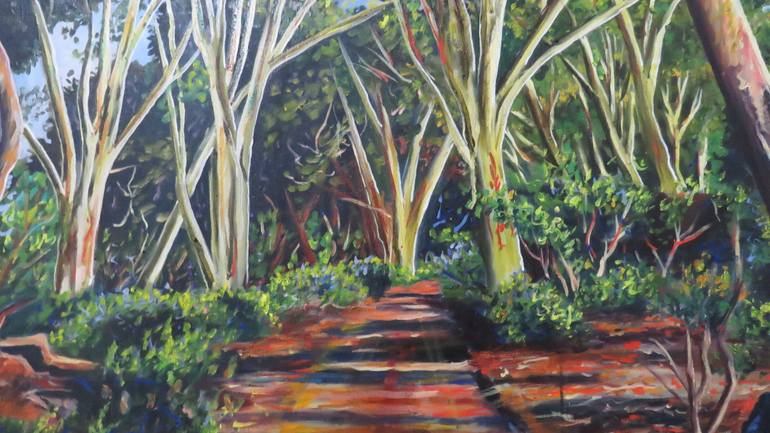 Fever Tree Landscape I Painting by Tiaan Jordaan | Saatchi Art