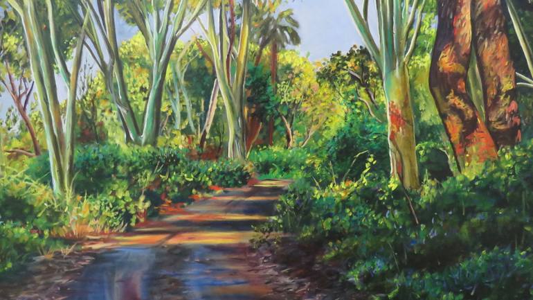 Fever Tree Landscape II Painting by Tiaan Jordaan | Saatchi Art