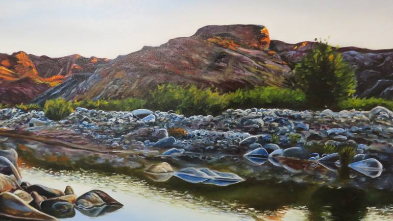 Fish river canyon II Painting by Tiaan Jordaan | Saatchi Art