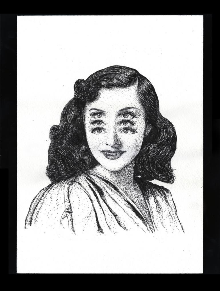 Open your Eyes (Paulette Goddard) Drawing by JC Amorrortu | Saatchi Art