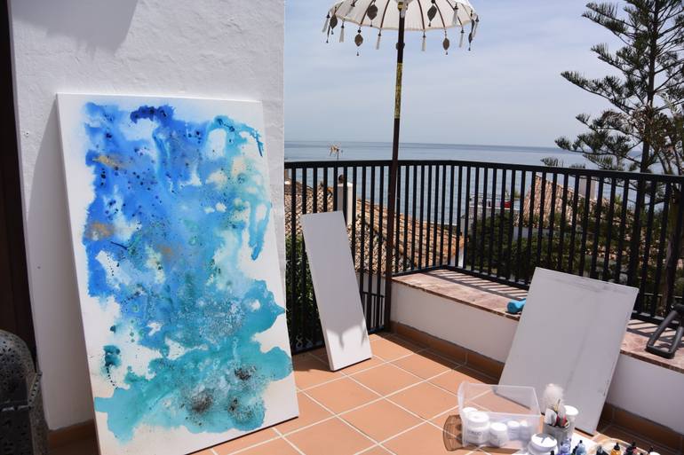 Sirocco Rain Dance Painting by Fay Lawrence-Grant | Saatchi Art