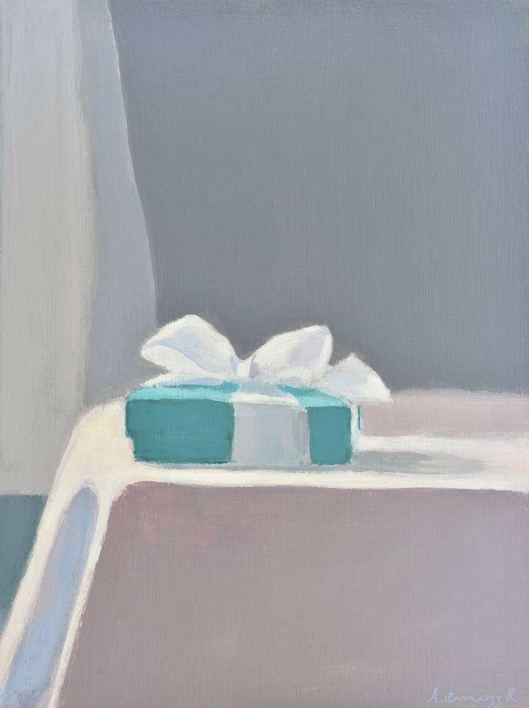 Tiffany Blue Box Painting by Anne Carrozza Remick | Saatchi Art