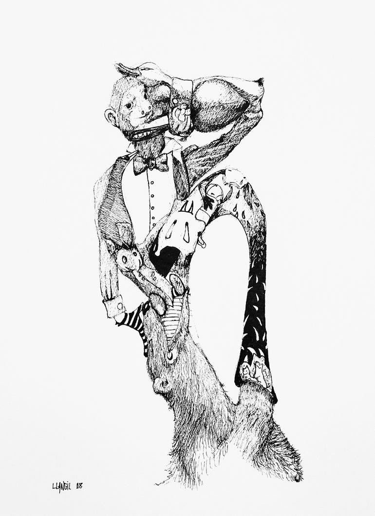 IMAGII2 Drawing by Jorge Llangil | Saatchi Art