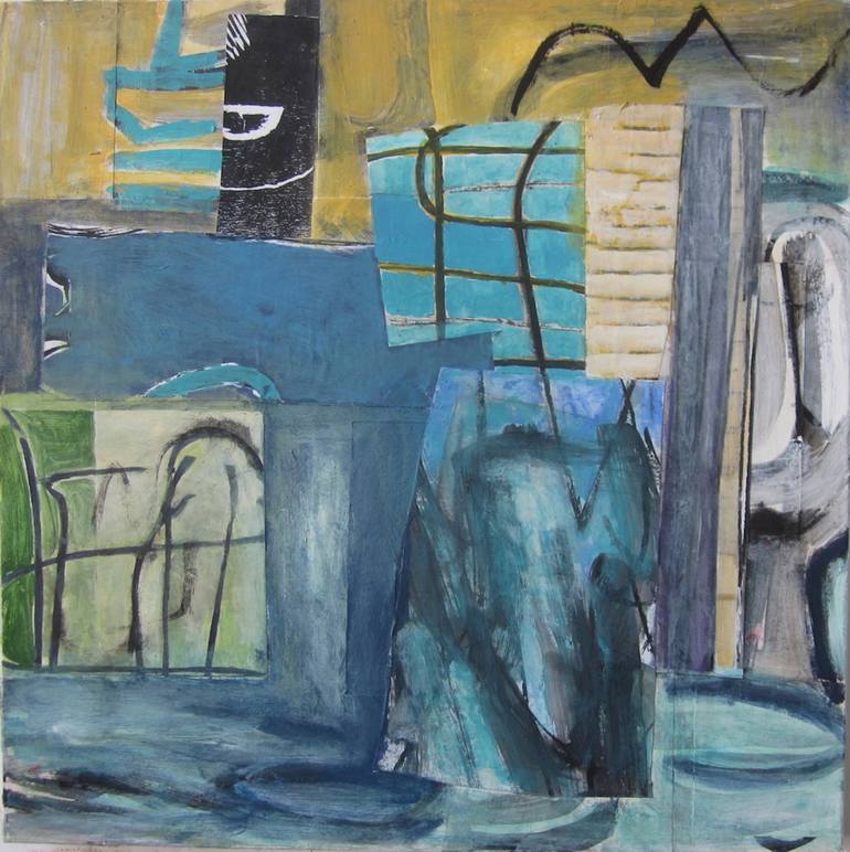 The River Collage by Barbara Smith Gioia | Saatchi Art