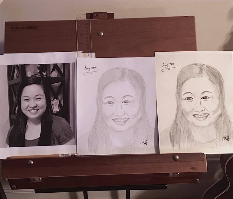 Amy's Collection Drawing by Todd Puntolillo | Saatchi Art