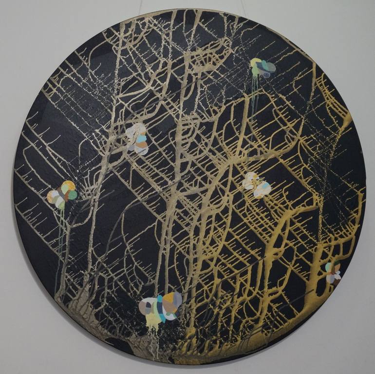 celestial canvas Painting by Biswajit Panda | Saatchi Art