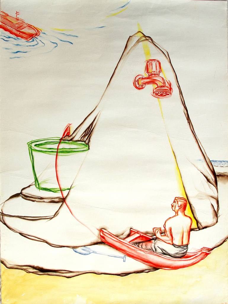 Towards Pure Water Painting by anil Balakrishnan | Saatchi Art