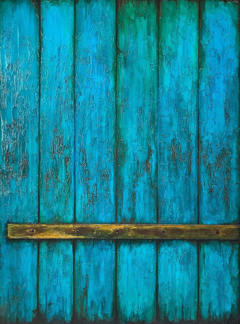 Blue Windows Painting by Shaleeka A | Saatchi Art