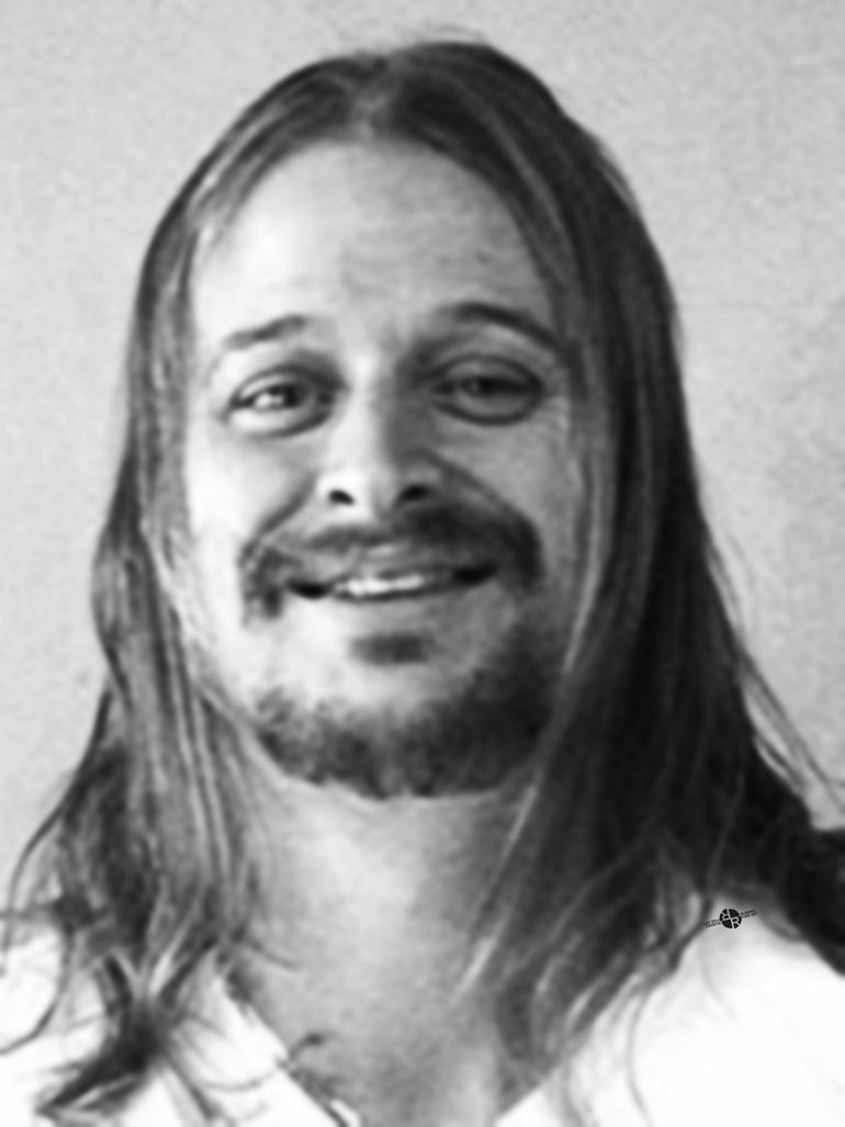 Kid Rock Mug Shot Black And White Digital by Tony Rubino | Saatchi Art