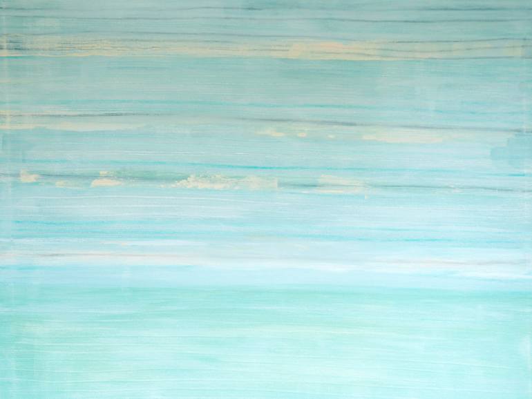 Pure: Mint&Blue Painting by Yana G Nova | Saatchi Art