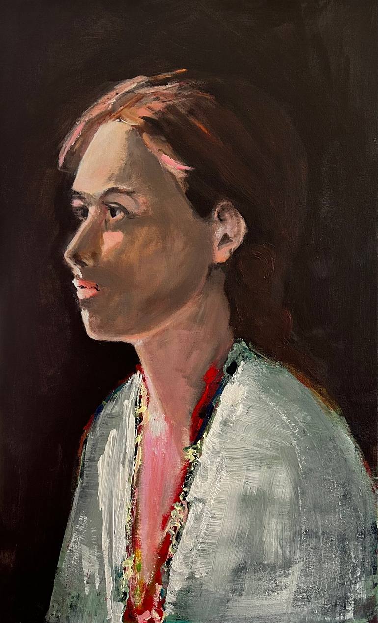 White Robe Painting by Helen Dunning | Saatchi Art