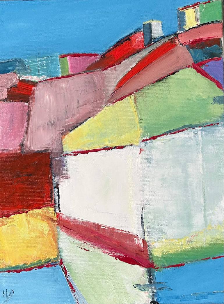 South of France Painting by Helen Dunning | Saatchi Art
