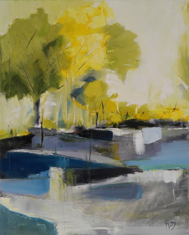 End of the Line Painting by Helen Dunning | Saatchi Art