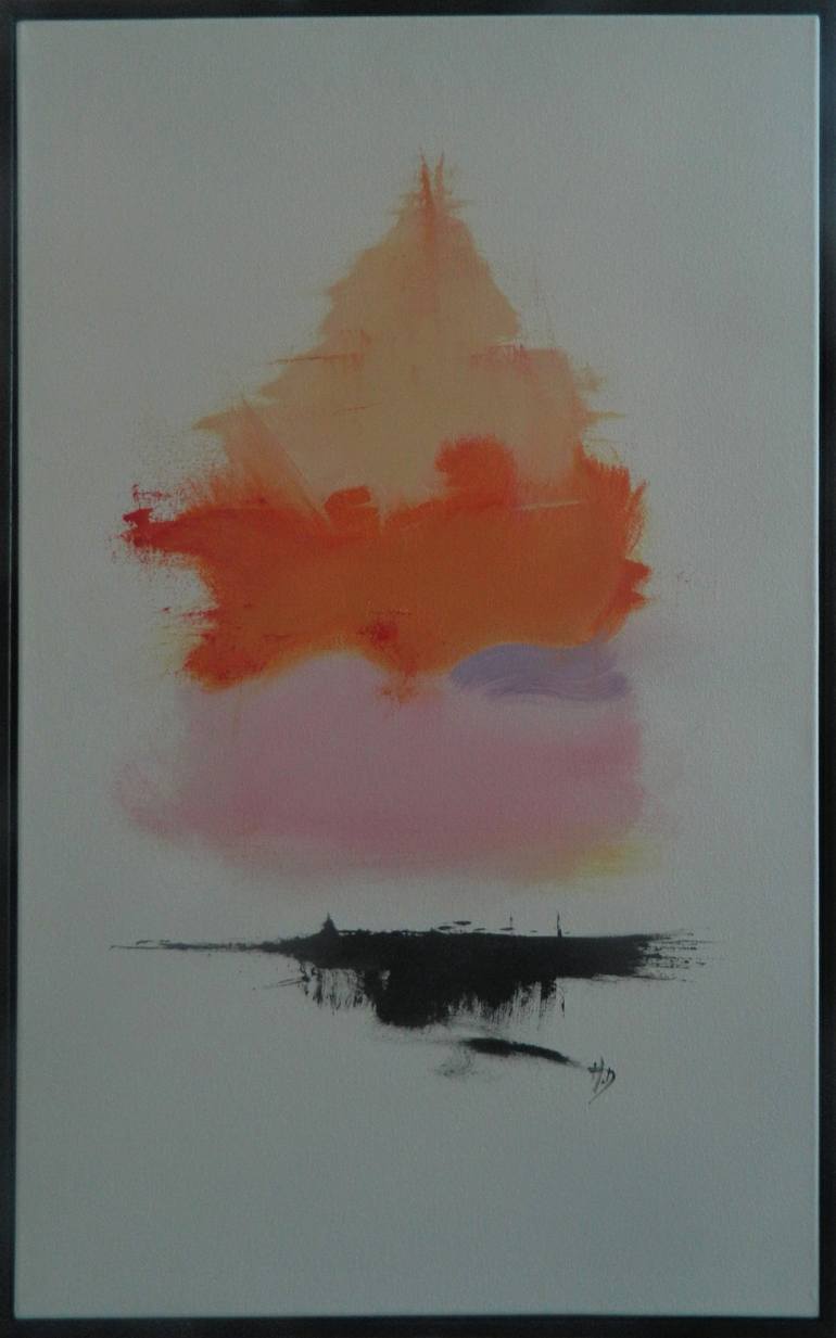 Sunset Painting by Helen Dunning | Saatchi Art