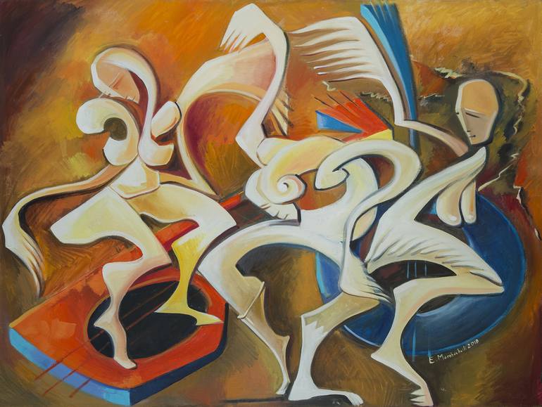 Original painting, oil on canvas, figurative composition,musa Painting ...