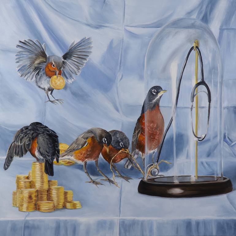 Covered Care Painting by Laurie Hoen | Saatchi Art