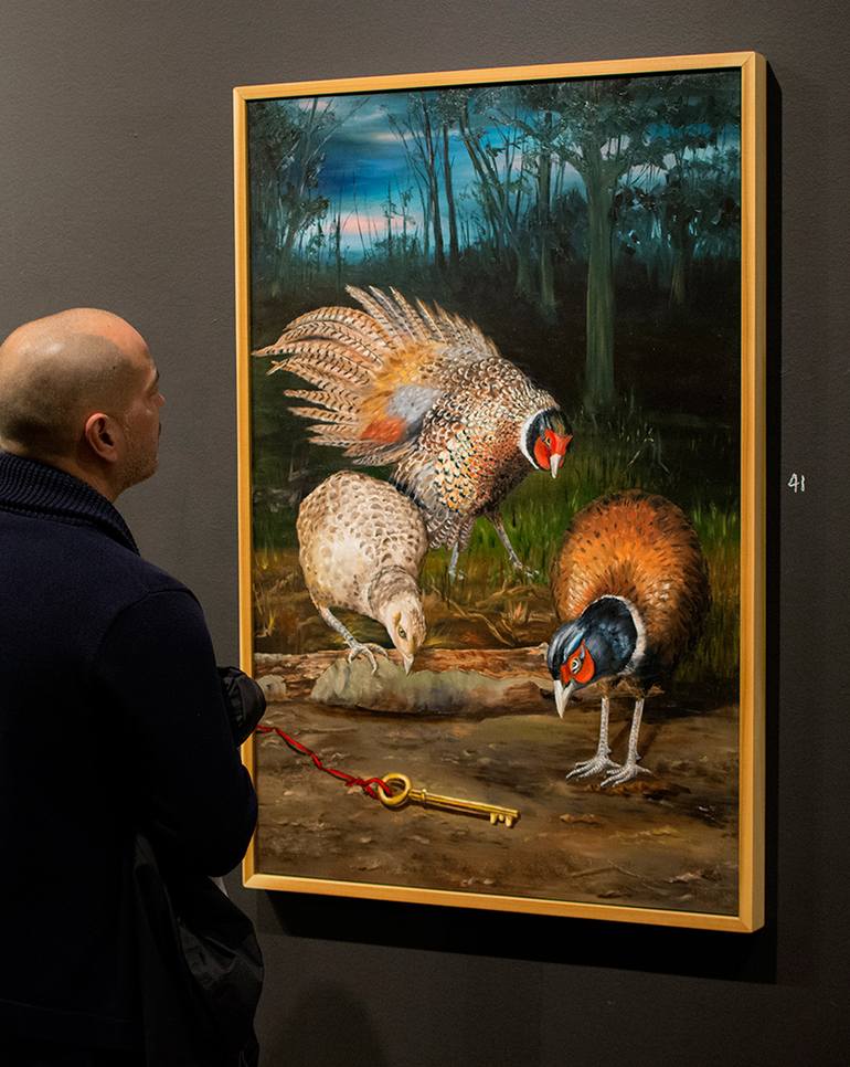 The Temptation of Privilege Painting by Laurie Hoen | Saatchi Art