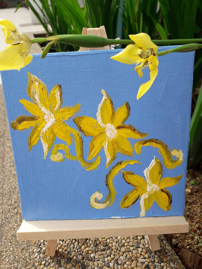 Sunshine flowers Painting by Anara Amirova | Saatchi Art